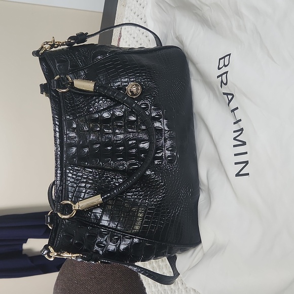 Brahmin | Bags | Brahmin Ruby Satchel Shoulder Melbourne Leather W Eye ...